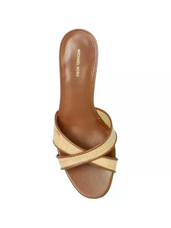 Michael Kors Cassidy Criss-cross Strap Sandals - Neutrals