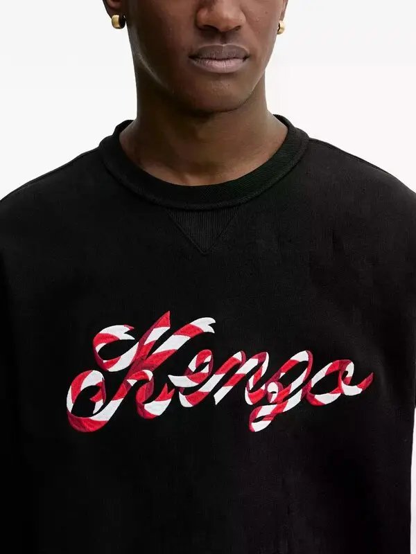 Kenzo Crew Neck Logo Sweatshirt - Black