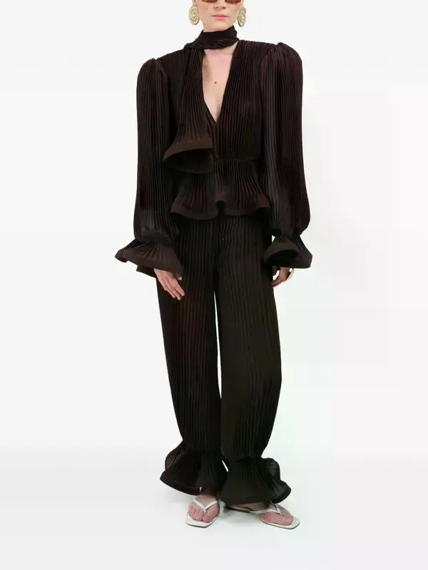 ROWEN ROSE Pleated Balloon Trousers
