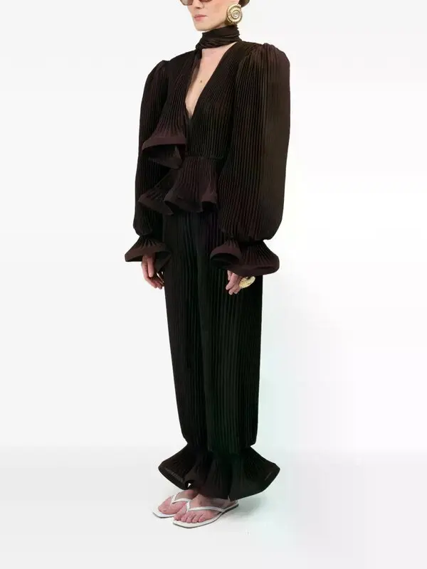 ROWEN ROSE Pleated Balloon Trousers