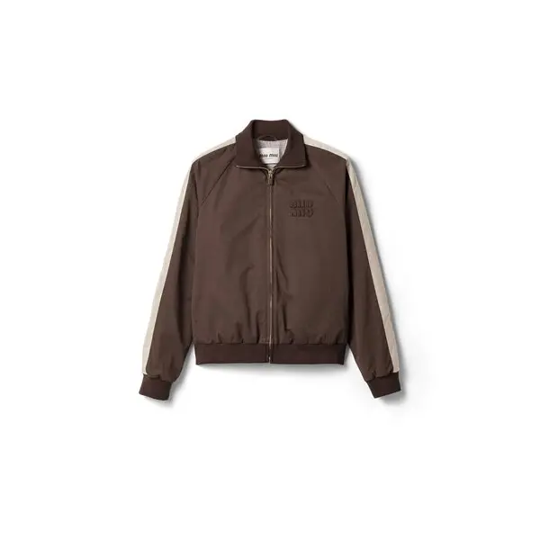 Miu Miu Washed Twill Blouson Jacket