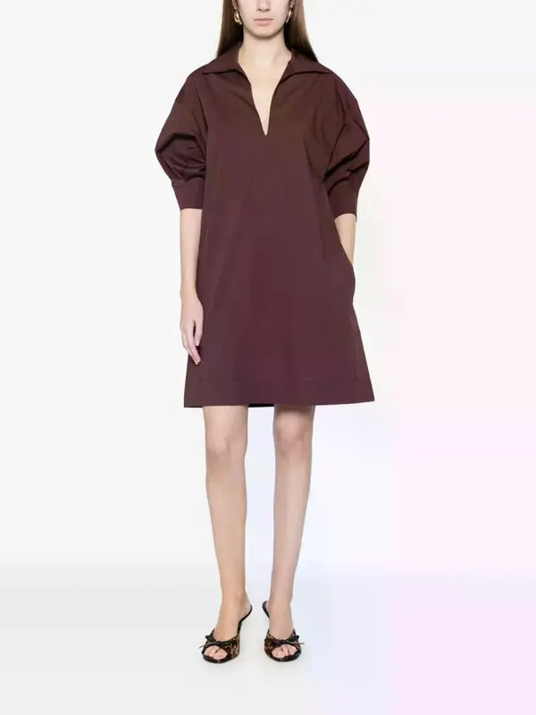 Alpha Studio Polo Collar Mini Dress