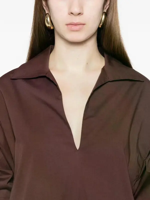 Alpha Studio Polo Collar Mini Dress
