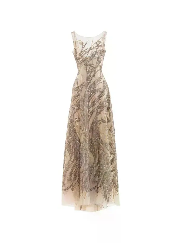 SAIID KOBEISY Sequin-embellishment Maxi Dress