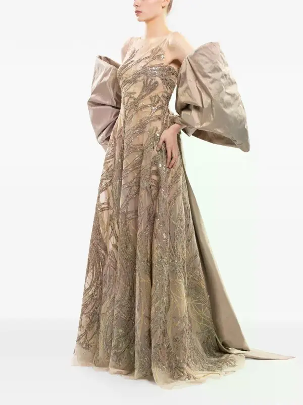 SAIID KOBEISY Sequin-embellishment Maxi Dress