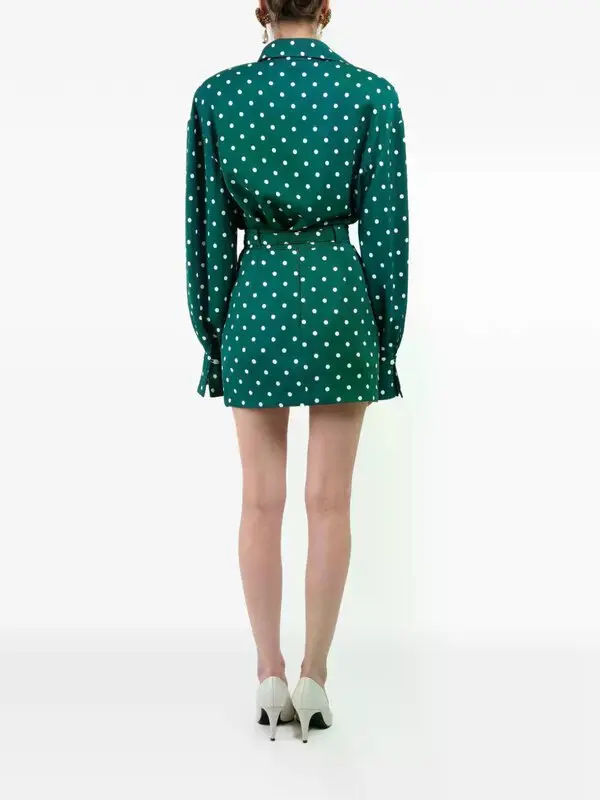 ROWEN ROSE Polka-dots Raglan Shirt