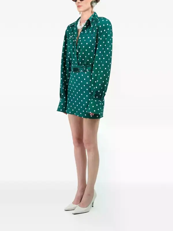 ROWEN ROSE Polka Dot Mini Skirt