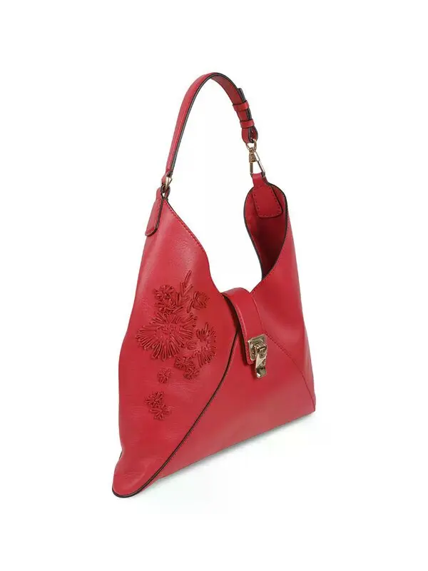 Ermanno Scervino Floral Appliqued Shoulder Bag