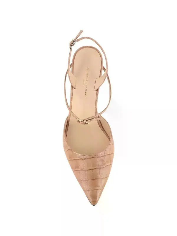Jennifer Chamandi Vittorio Reptile-effect Pumps