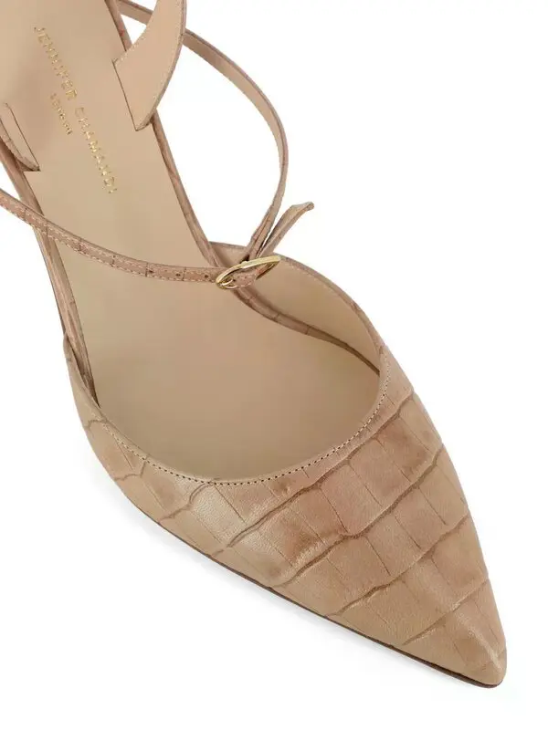 Jennifer Chamandi Vittorio Reptile-effect Pumps