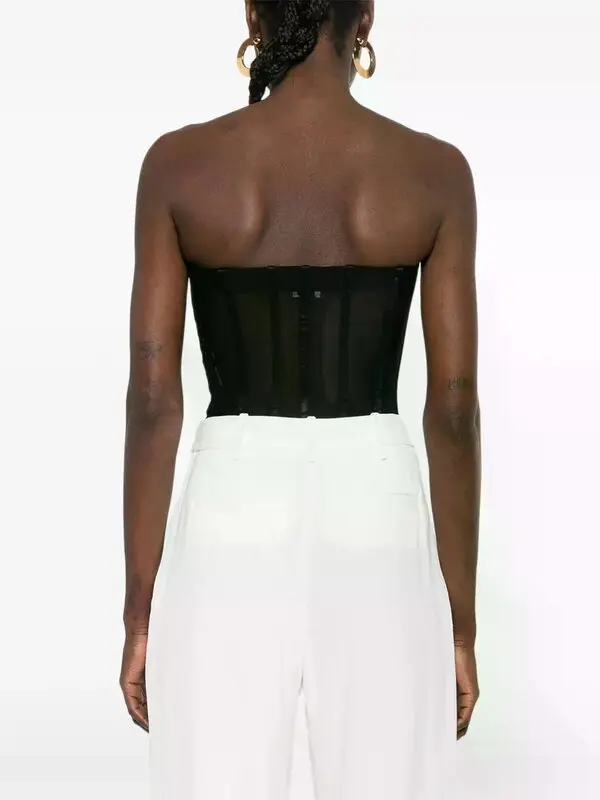 Elisabetta Franchi Mesh Corset Top