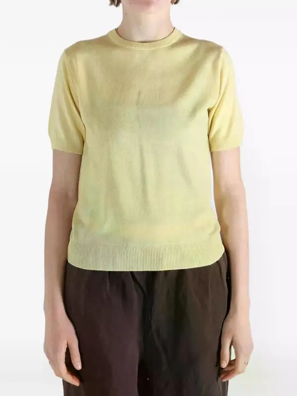 Auralee Ribbed Knit T-shirt