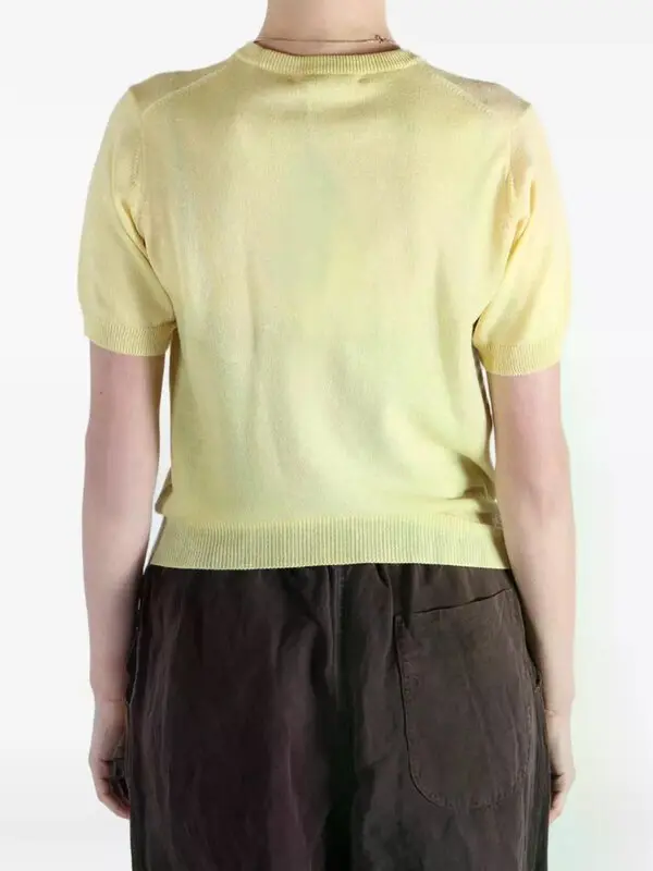 Auralee Ribbed Knit T-shirt