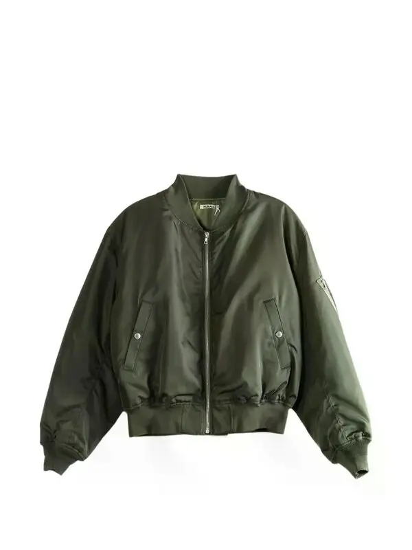 Auralee Zip Pocket Bomber Jacket