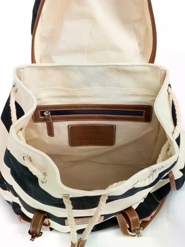 Paul & Shark Striped Drawstring Backpack