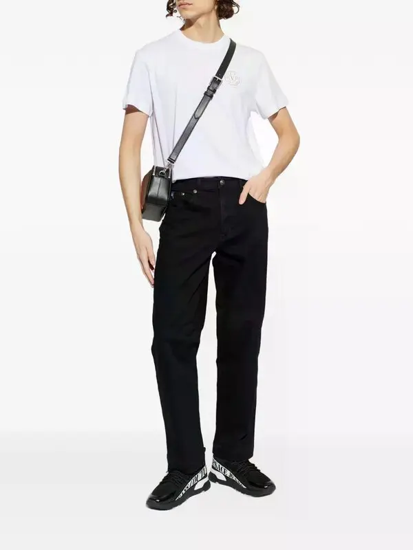 Versace Logo Patch Denim Jeans