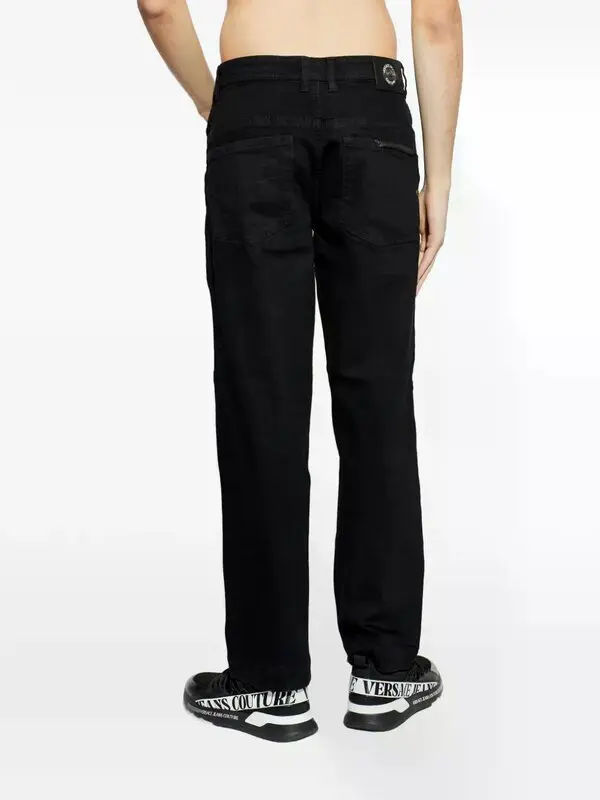 Versace Logo Patch Denim Jeans