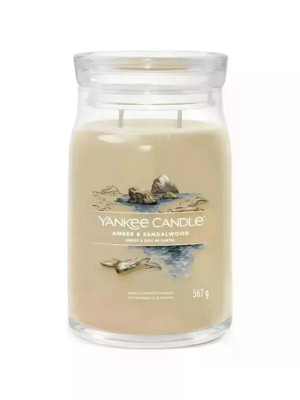 YANKEE CANDLE Large Amber And Sandalwood Candle