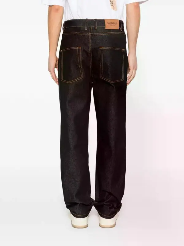 BADFRIEND Logo-graphic Denim Jeans