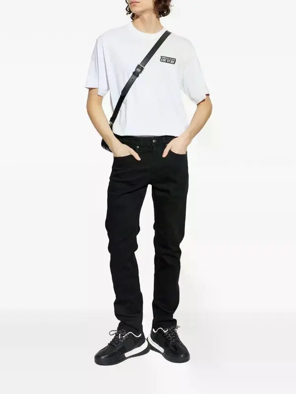 Versace Logo Patch Jeans