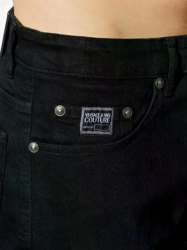 Versace Logo Patch Jeans