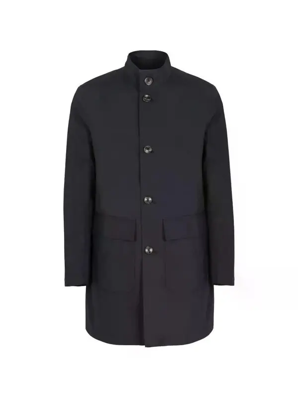 Herno Buttoned Coat With Flap Pockets