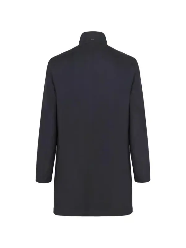 Herno Buttoned Coat With Flap Pockets
