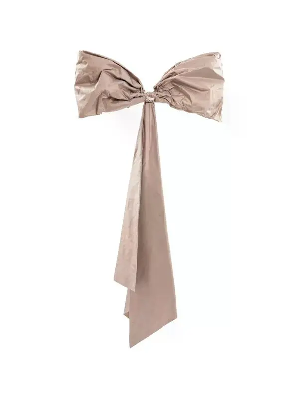 SAIID KOBEISY Bow-embellished Cape - Neutrals