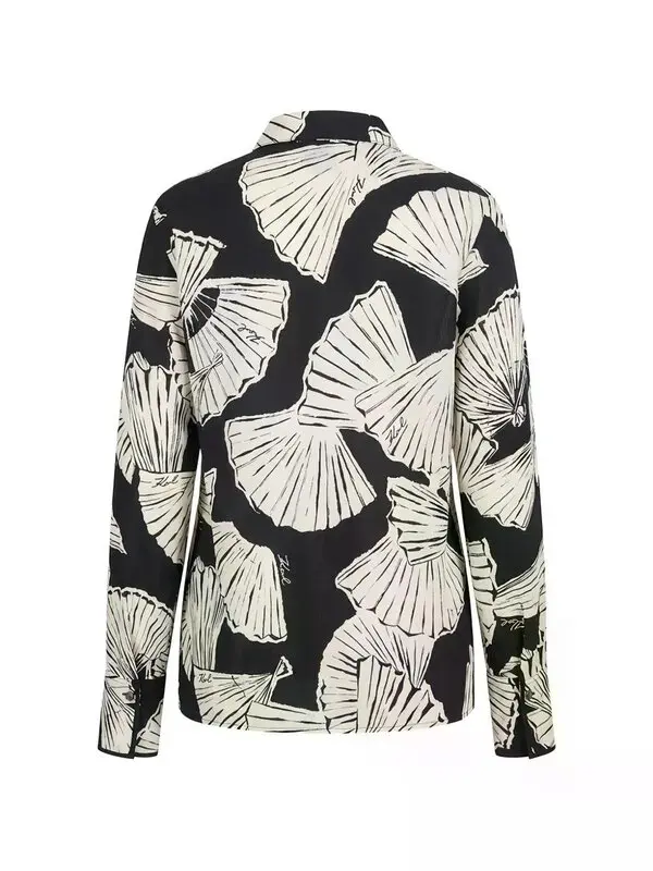 Karl Lagerfeld Printed Fluid Blouse
