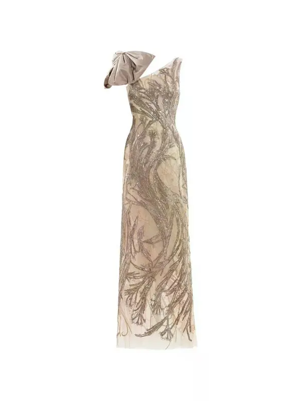 SAIID KOBEISY Sequin-embroidered Maxi Dress