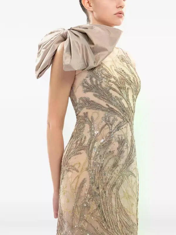 SAIID KOBEISY Sequin-embroidered Maxi Dress