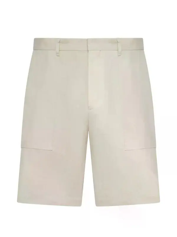 LARDINI Flap-pockets Shorts - Neutrals