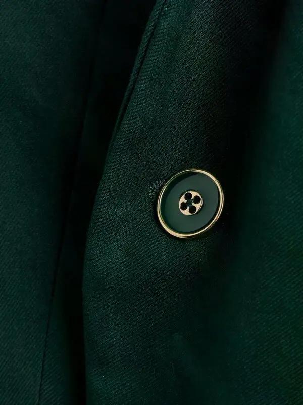 Veronica Beard Amos Dickey Double-breasted Blazer - Green