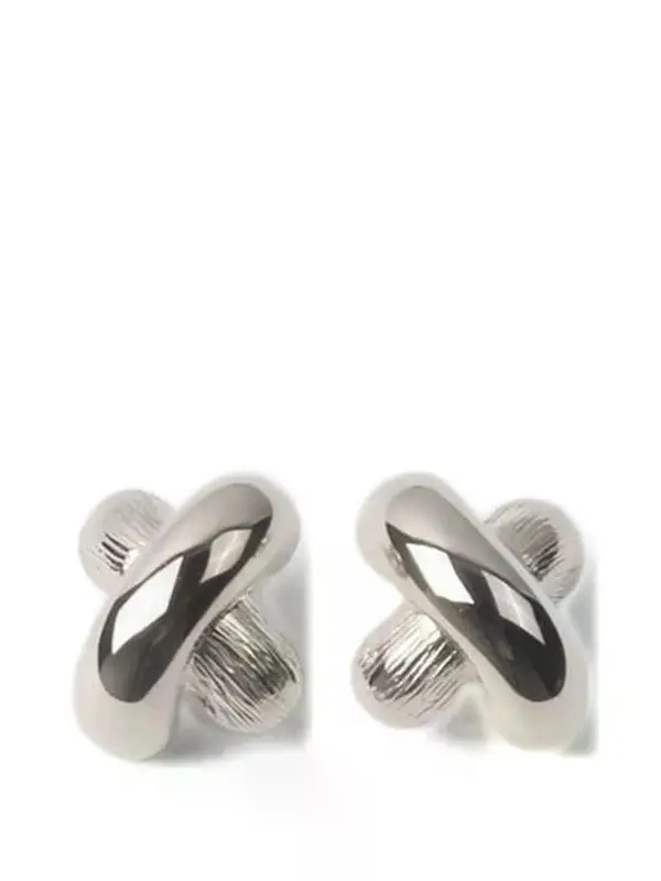 REJINA PYO Cross Earrings - Silver