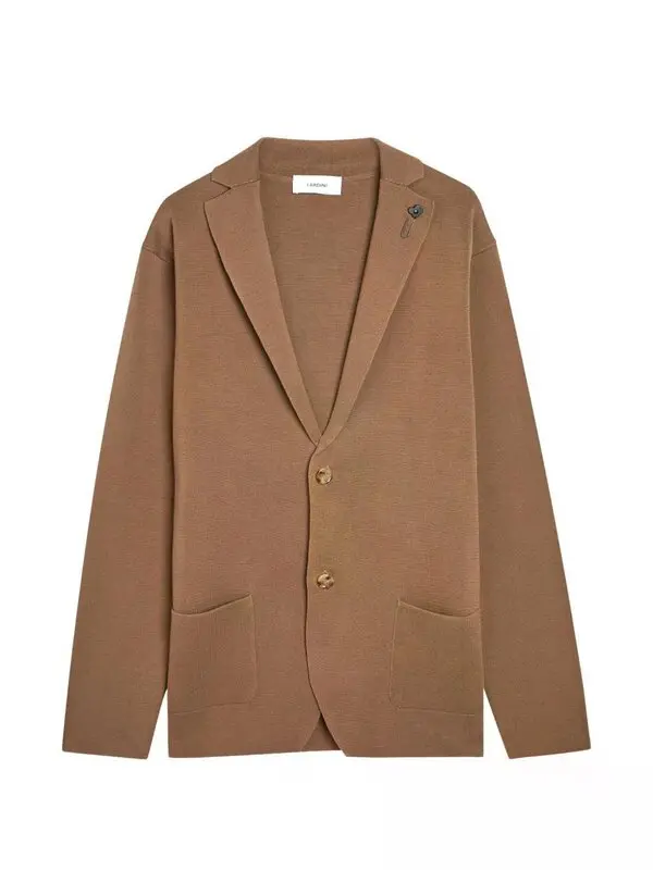 LARDINI Button-up Cotton Cardigan - Brown