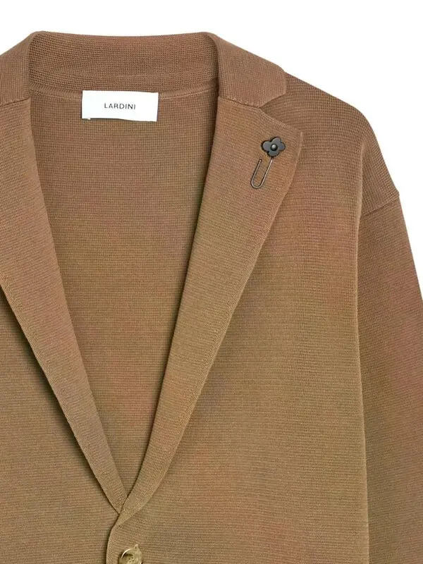 LARDINI Button-up Cotton Cardigan - Brown