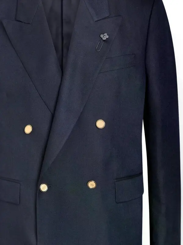 LARDINI Double-breasted Blazer - Blue