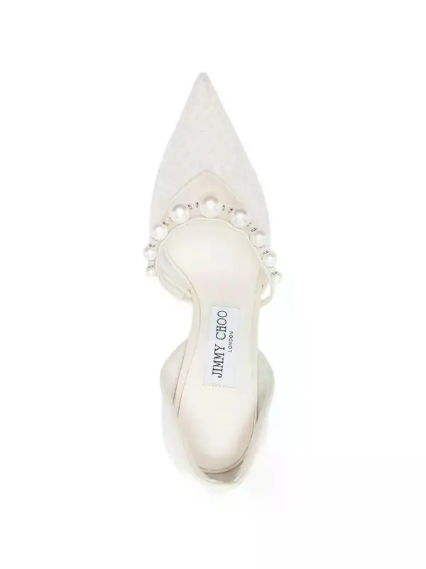 JIMMY CHOO Aurelie Pearl-lace Pumps
