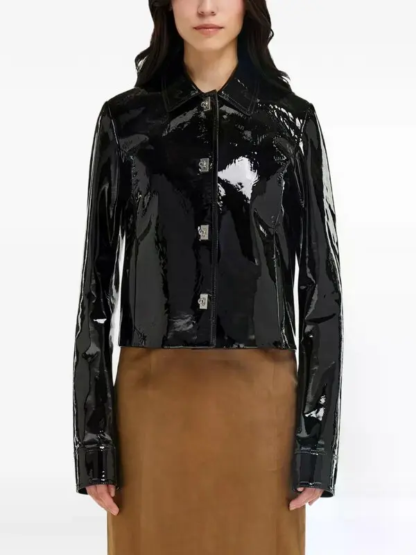 FERRAGAMO Boxy Nappa Leather Jacket