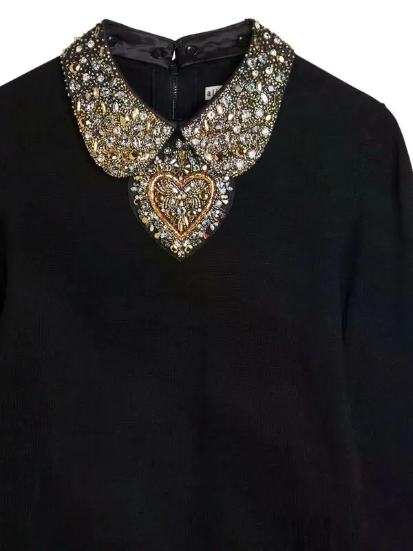 Alice + Olivia Porla Embellished Sweater