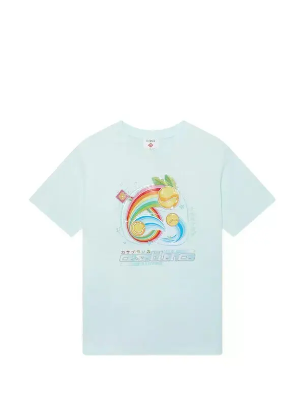 Casablanca Manga Tennis Ball T-shirt - Blue