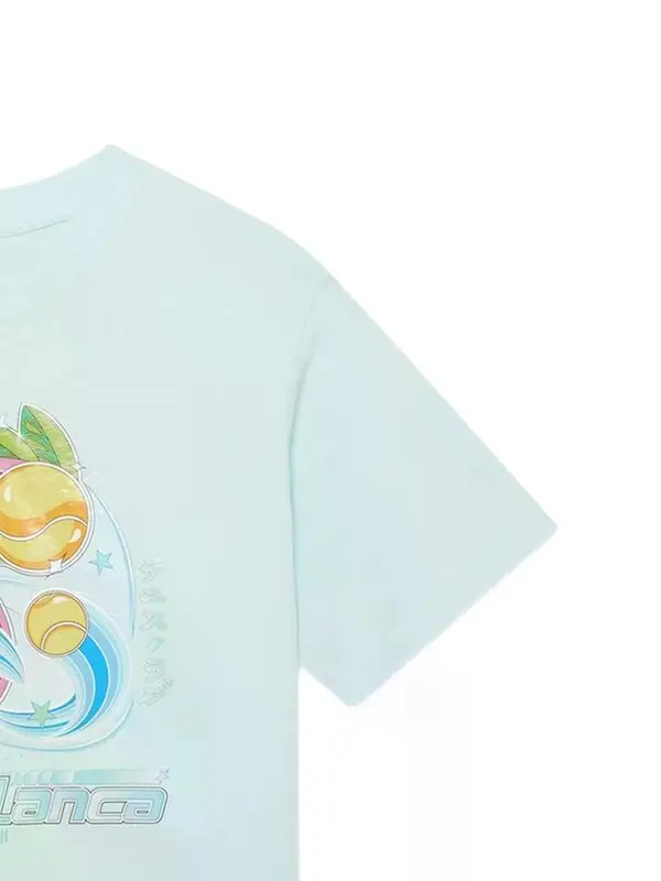 Casablanca Manga Tennis Ball T-shirt - Blue