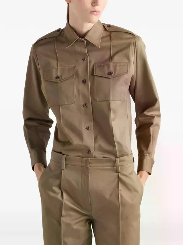 Prada Chino Shirt - Neutrals