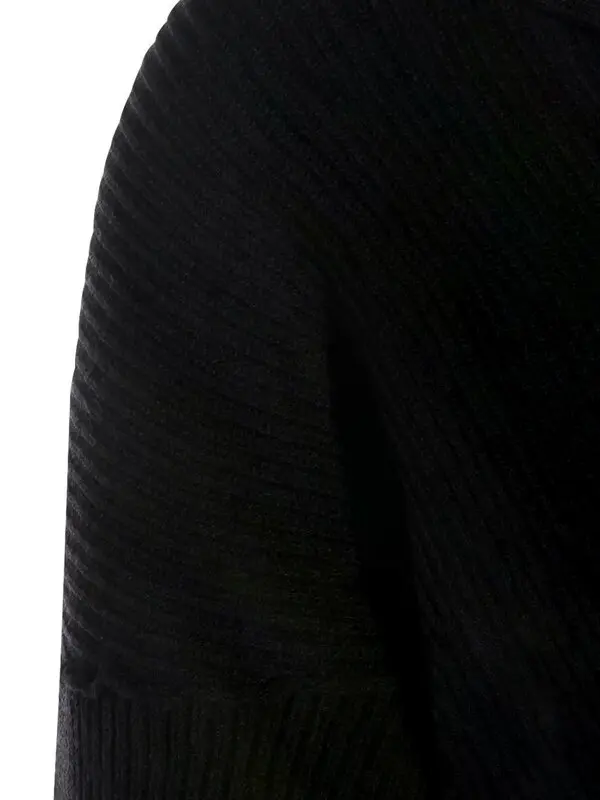 Rick Owens V-neck Knit Top - Black