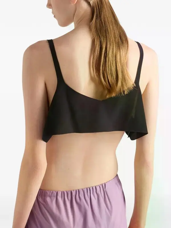 Prada Crepe De Chine Top - Black