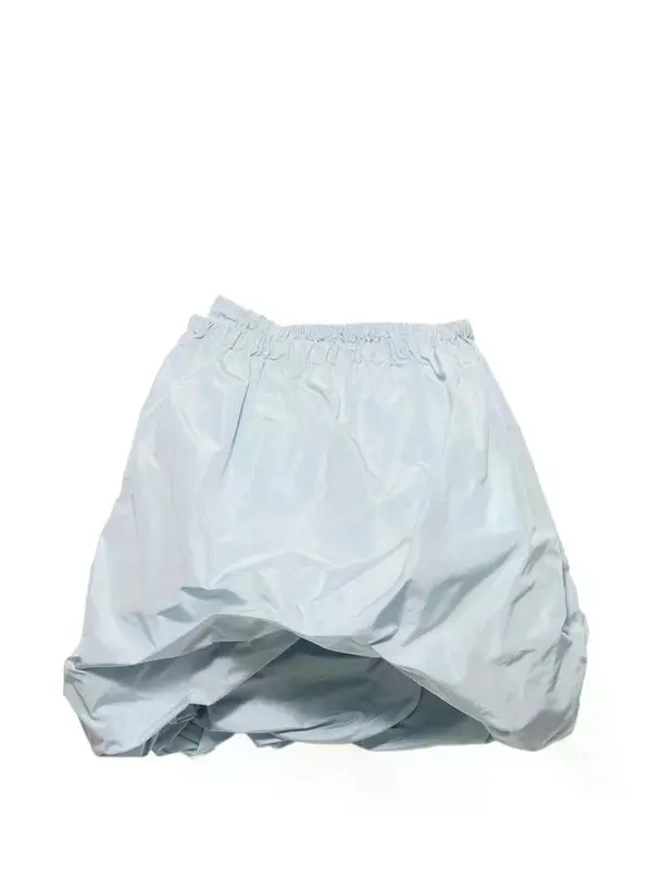 Prada Mini Skirt With Elastic Waist - Blue