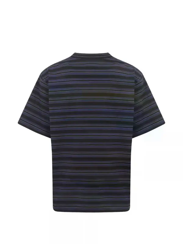 Sacai Horizontal-stripe T-shirt - Black