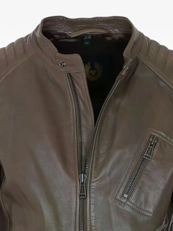 Belstaff Leather Zip Jacket