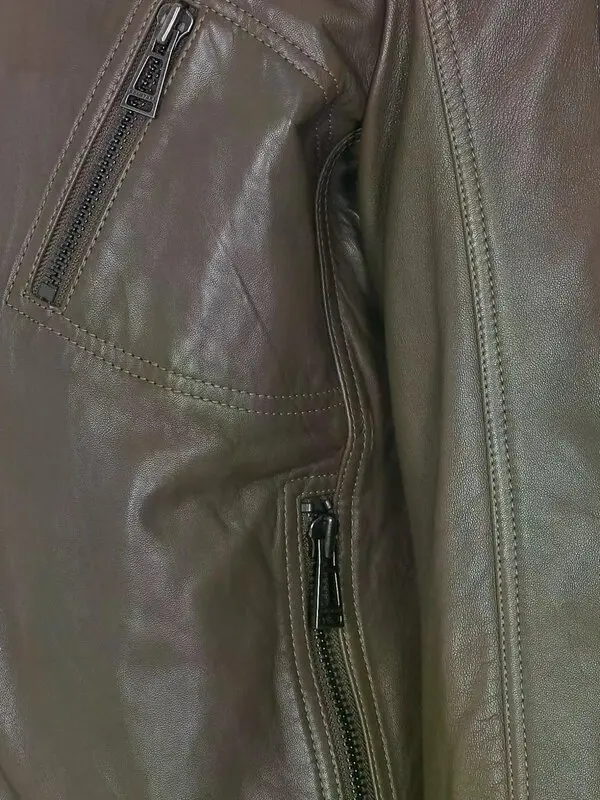 Belstaff Leather Zip Jacket