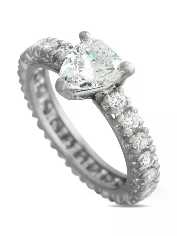 LB EXCLUSIVE 18k White Gold Pear-cut Diamond Eternity Ring